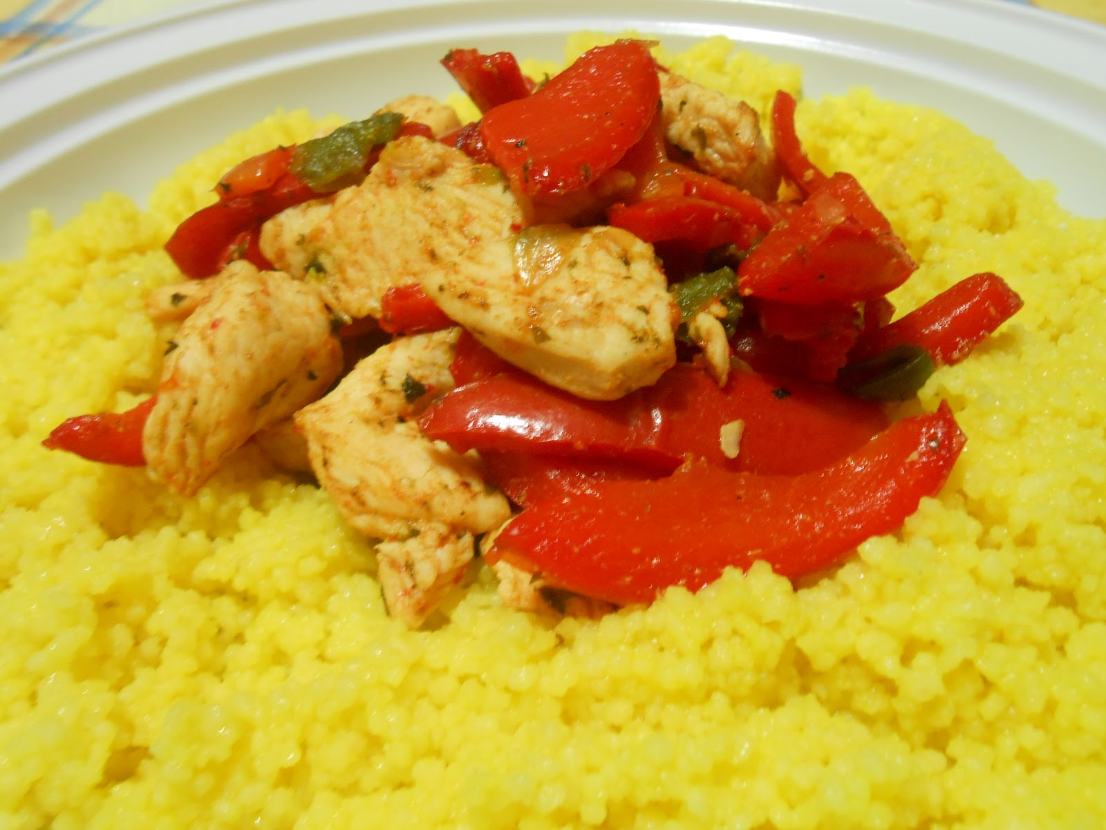 La vita light: couscous al pollo e peperoni