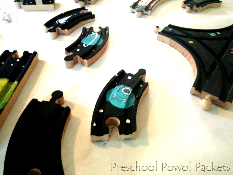 Space Theme Train Tracks & Old Tracks, New Tricks | Preschool Powol Packets