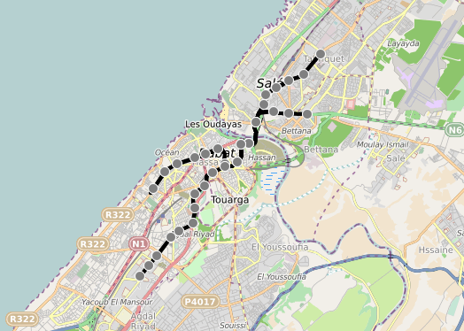 Tramway de Rabat-Salé - Maroc Maps
