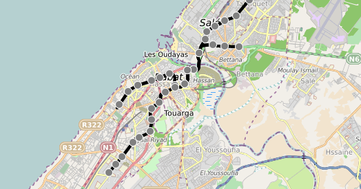 Tramway de Rabat-Salé - Maroc Maps