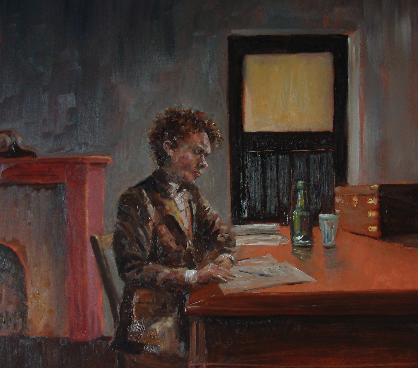 Carmarthen Artist: Dylan Thomas in the Boathouse