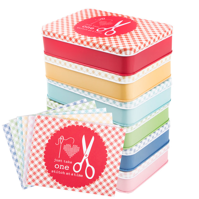 Bee In My Bonnet: CUTE TINS - New Quilty Storage!!