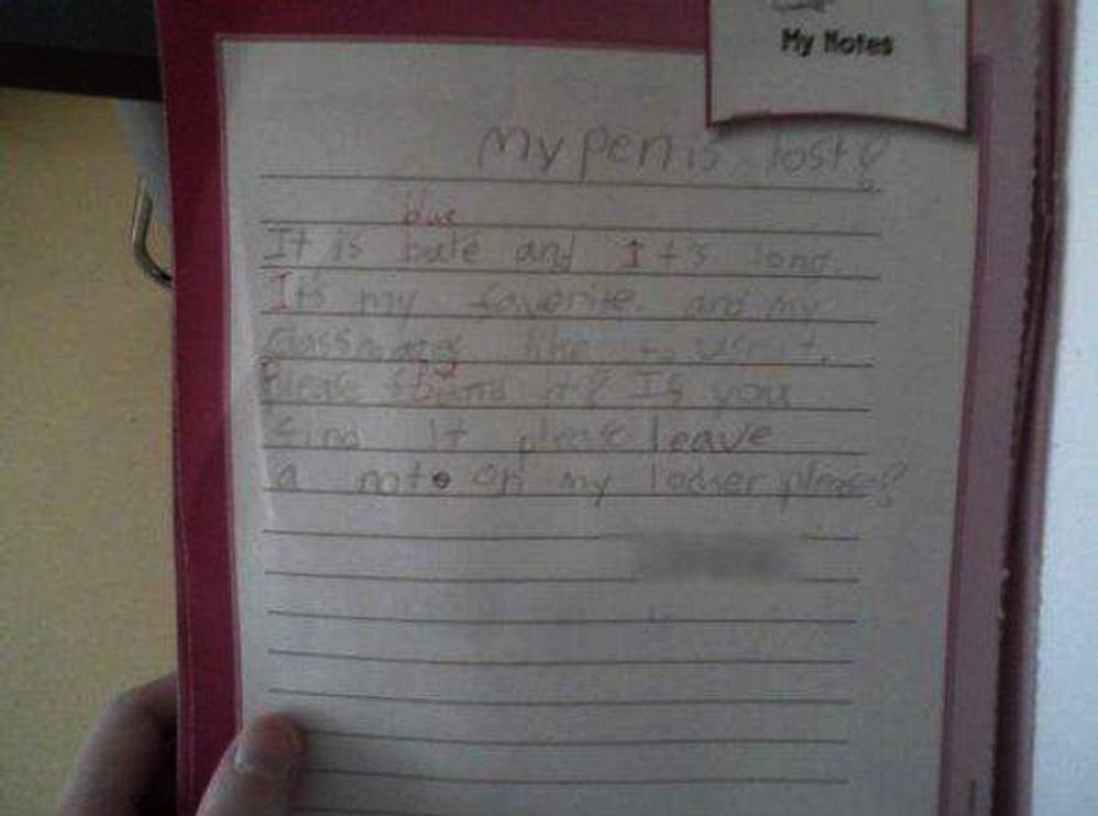 Chuck's Fun Page 2: Funny school work