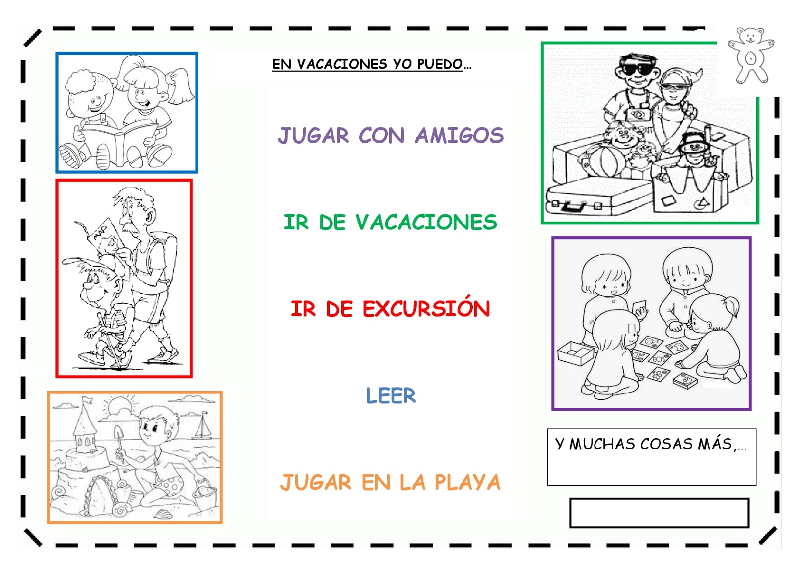 Rincocuento: PROYECTO "LAS VACACIONES"
