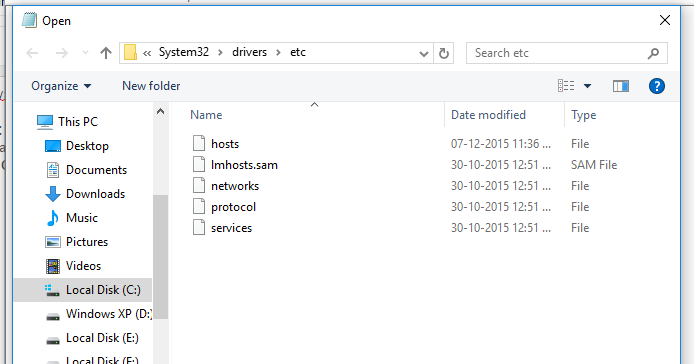Hosts File Location in Windows 10 / 8 / 7 - TechBuzz