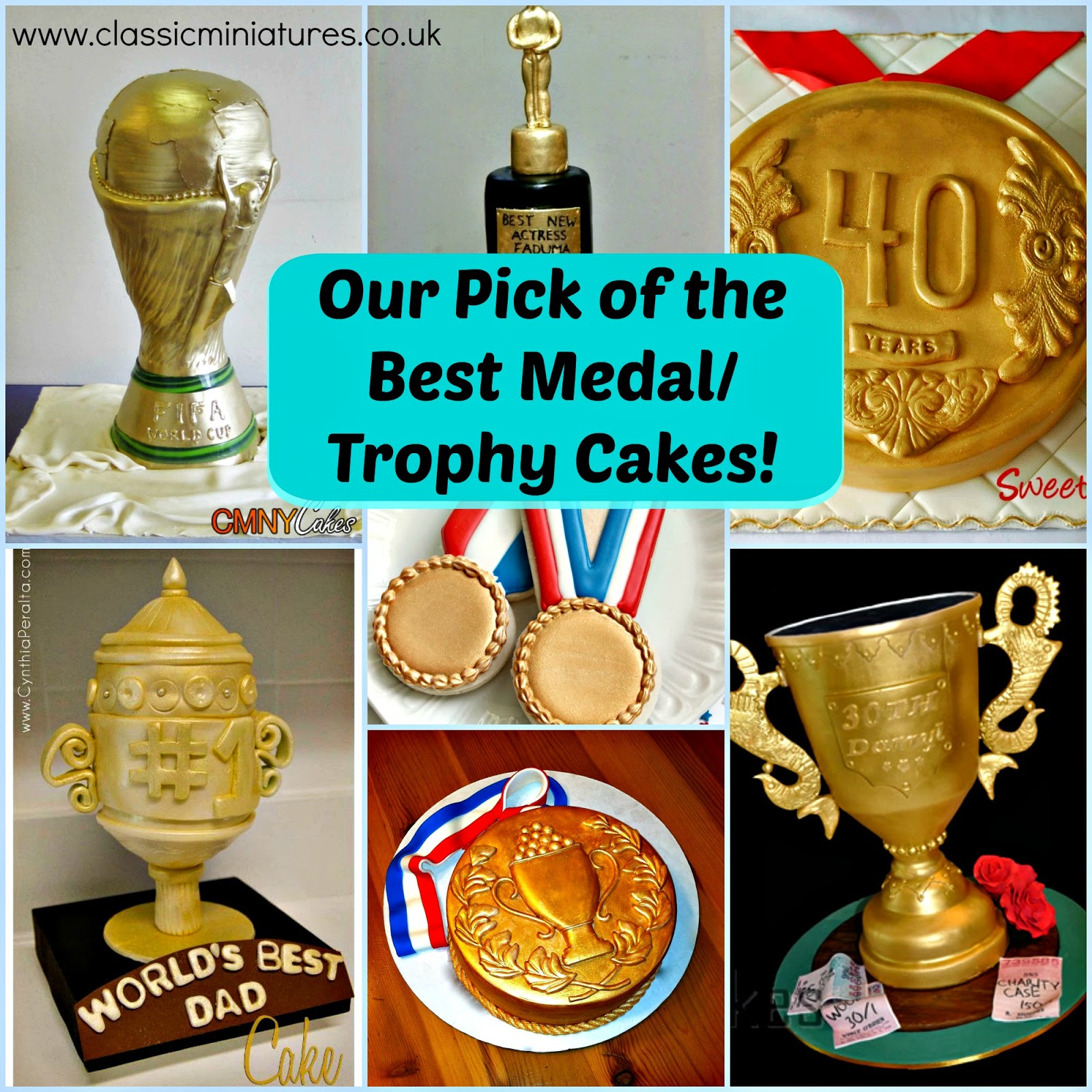 The Classic Miniatures Blog: Medal and Trophy Cakes to Celebrate the ...
