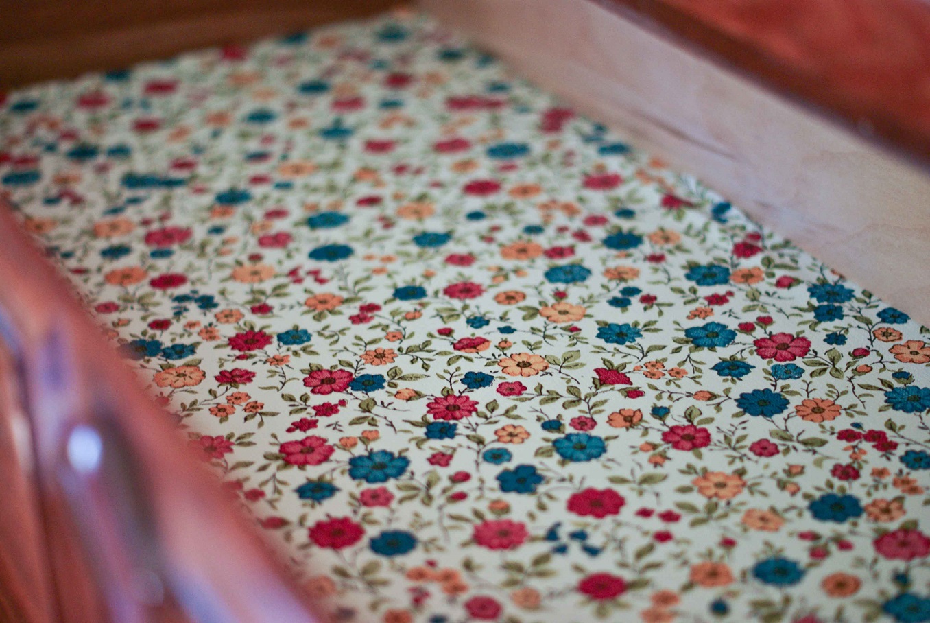 Searching for a Balance: pretty floral shelf paper