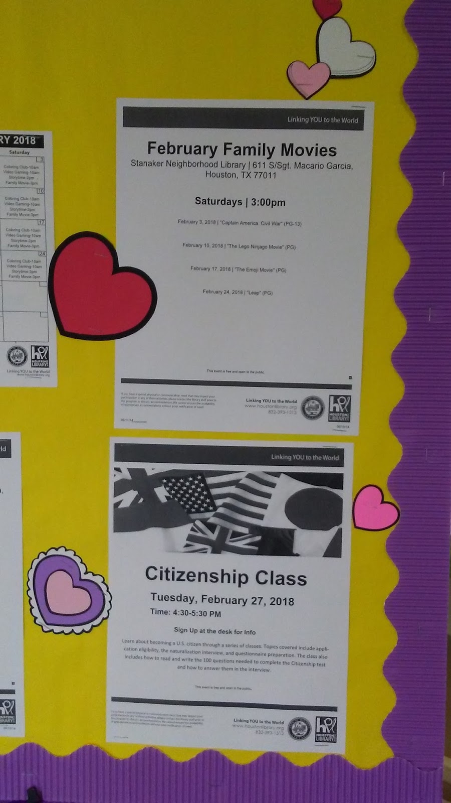 Stanaker Neighborhood Library: February 2018