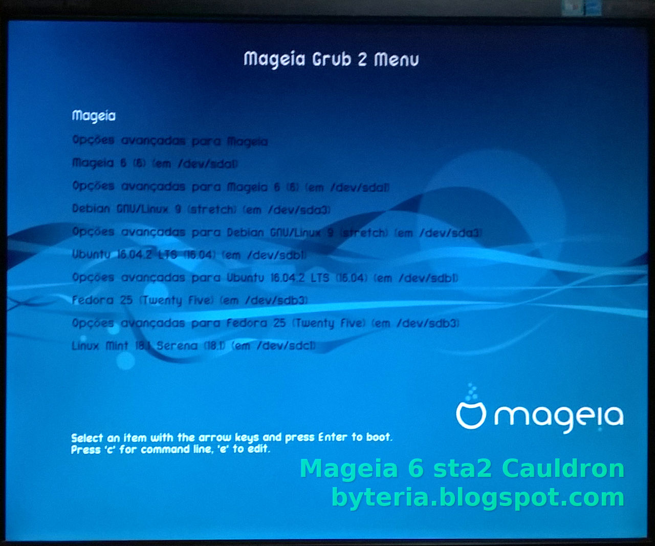 Byteria: Mageia 6 sta2 KDE - Instalação e configuração