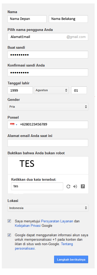 Cara Membuat Email di Gmail - Adhitya Nugraha Novianta