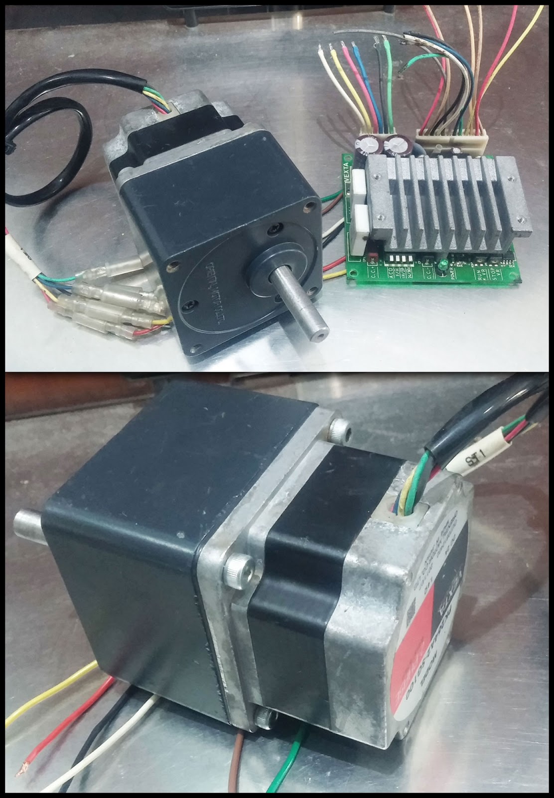 2nd MACHINE: 2 phase stepper motor, PK264A2-SG100, CSD2120-P, ORIENTAL ...