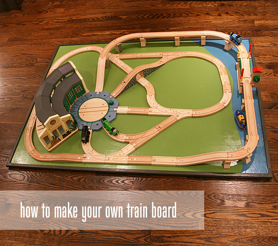 DIY Train Board | Sweet Home Design