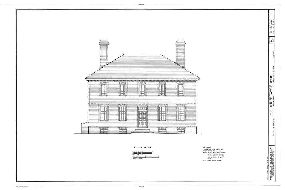 Historic Home Plans: Some Colonial Williamsburg Homes