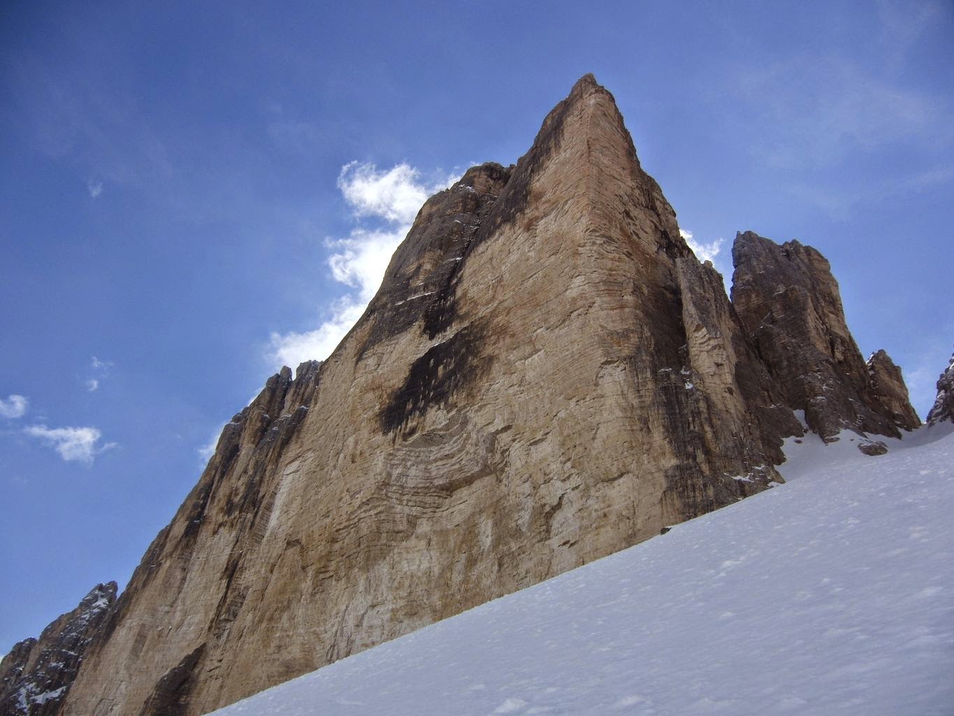 Tre Cime di Lavaredo - forcella fra Cima Grande e cima Ovest