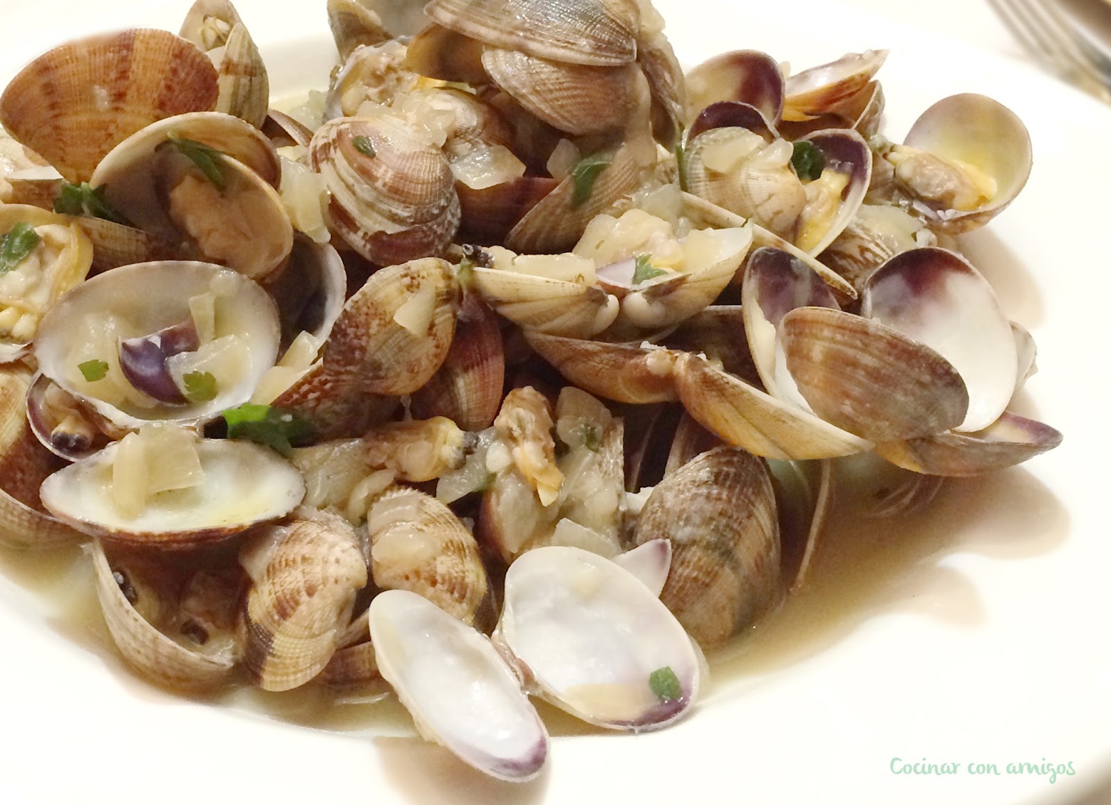 Almejas a la marinera | Cocinar con amigos