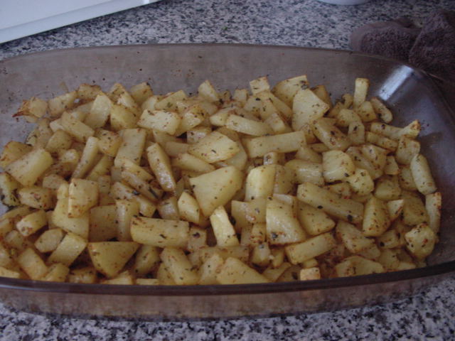 Batatas no forno à maneira do Miguel