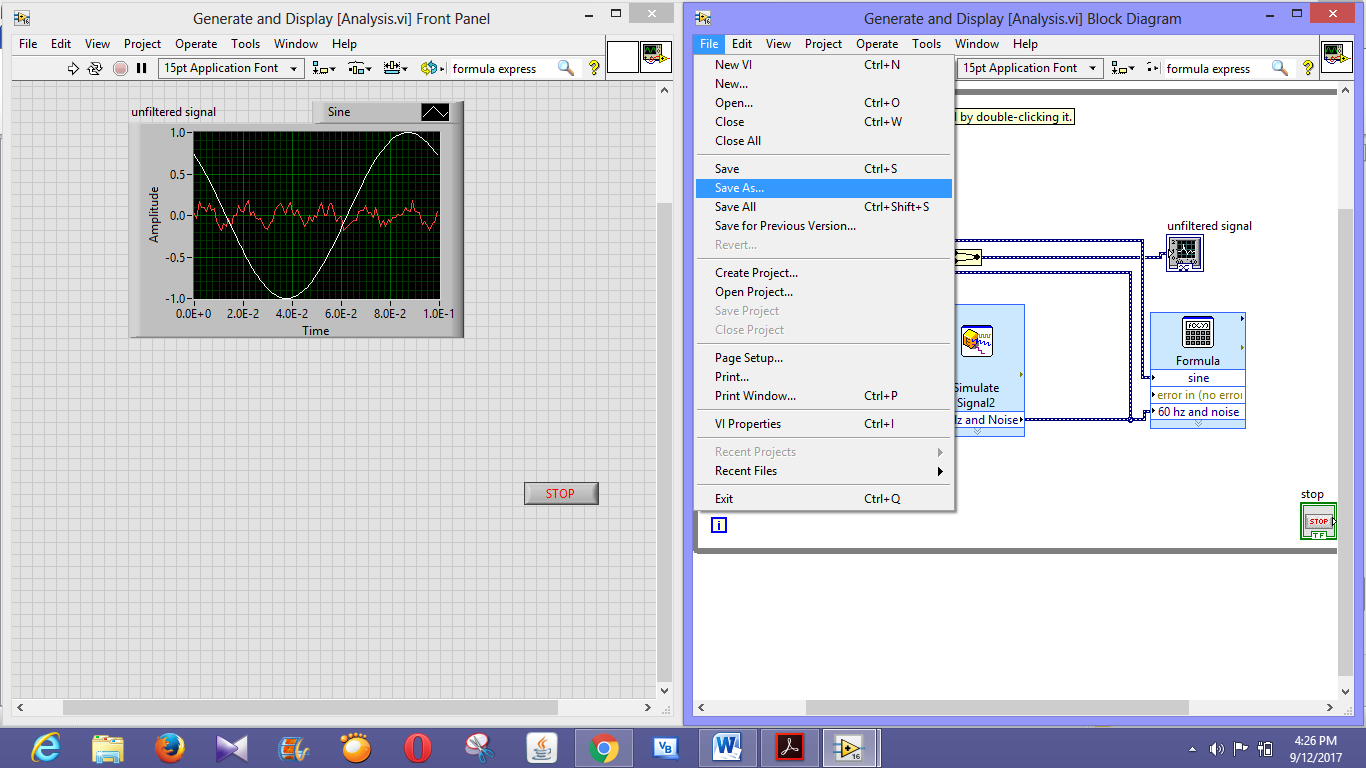 medical instrumentation: CHAPTER 3: MODIFYING A VI CREATED FROM A TEMPLATE