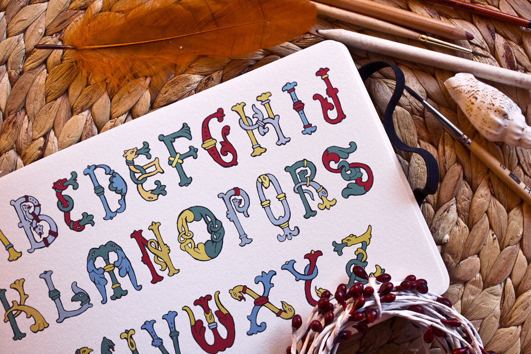 Zizi Art Blog: Hand-Drawn Fantasy Alphabet
