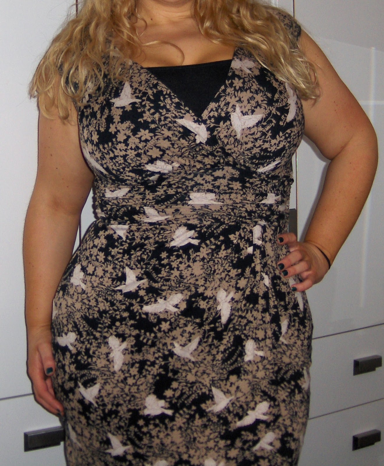 Dorothy Perkins Birdie Dress 14 16 - Curvy Wordy