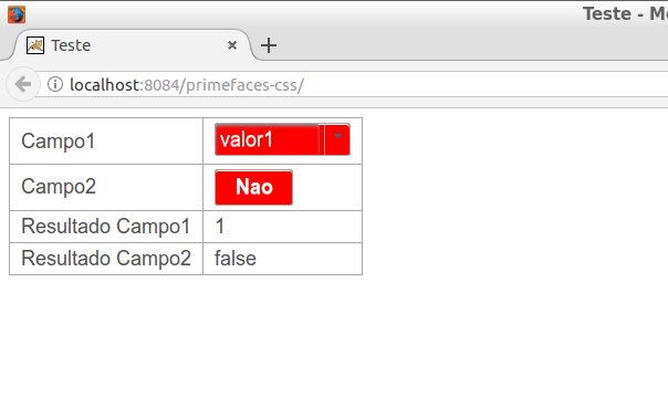 Deividnn Alterando Css De Um Componente Primefaces