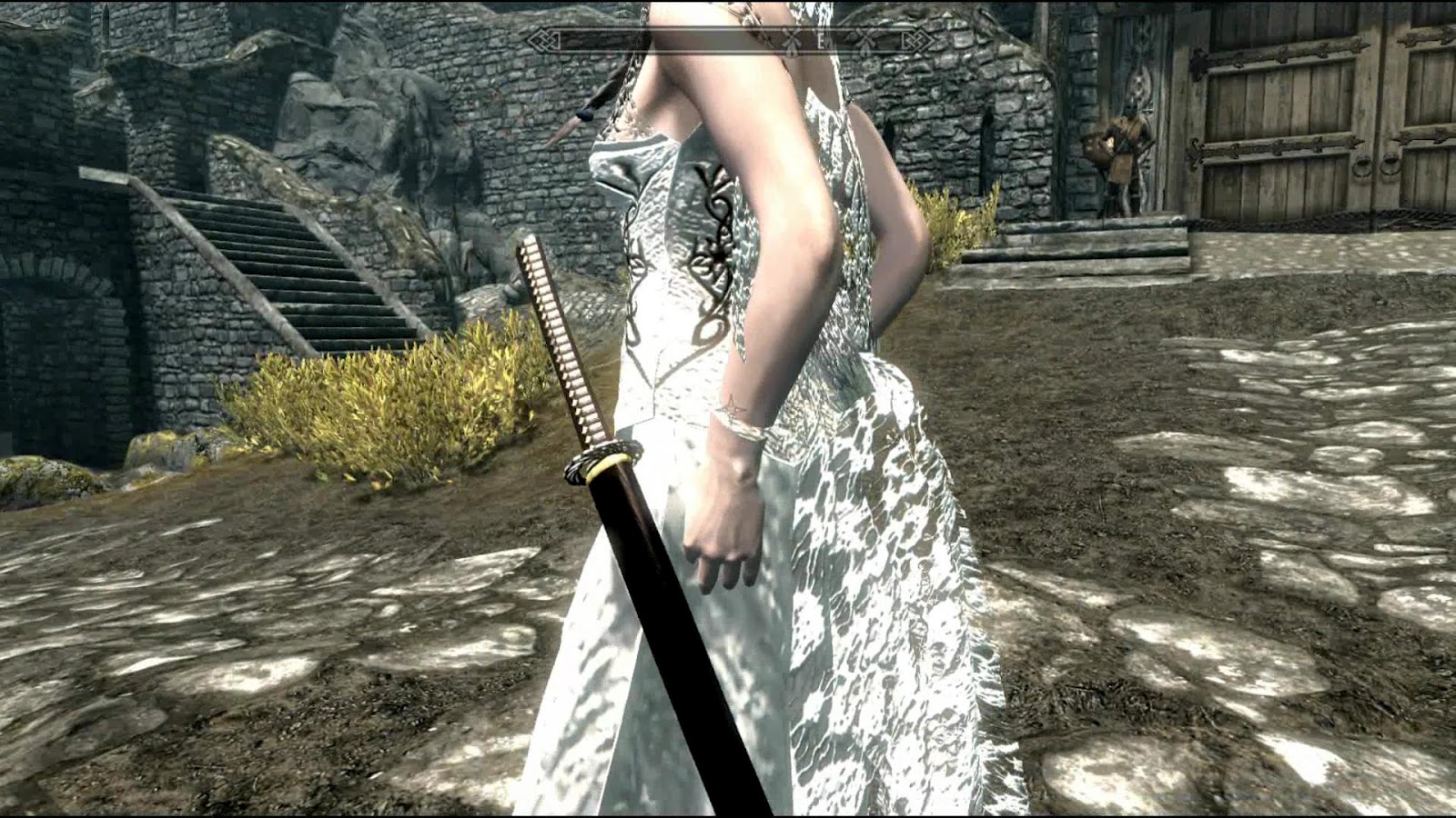 スカイリム、ウエディングドレスを着る