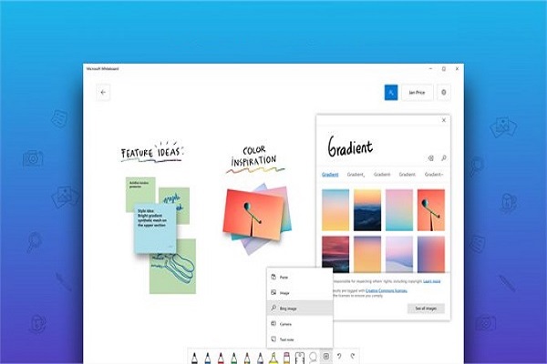 Microsoft Launches Office Setup Whiteboard app new colors of pen, grid ...
