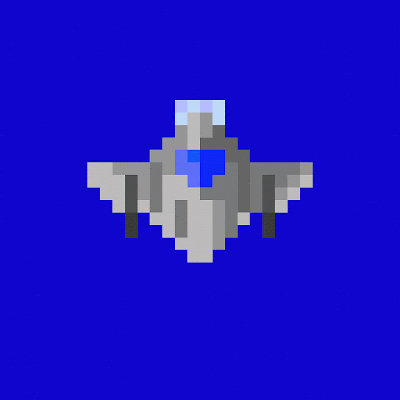 José Henrique Erthal: Nave de combate (Pixel Art)