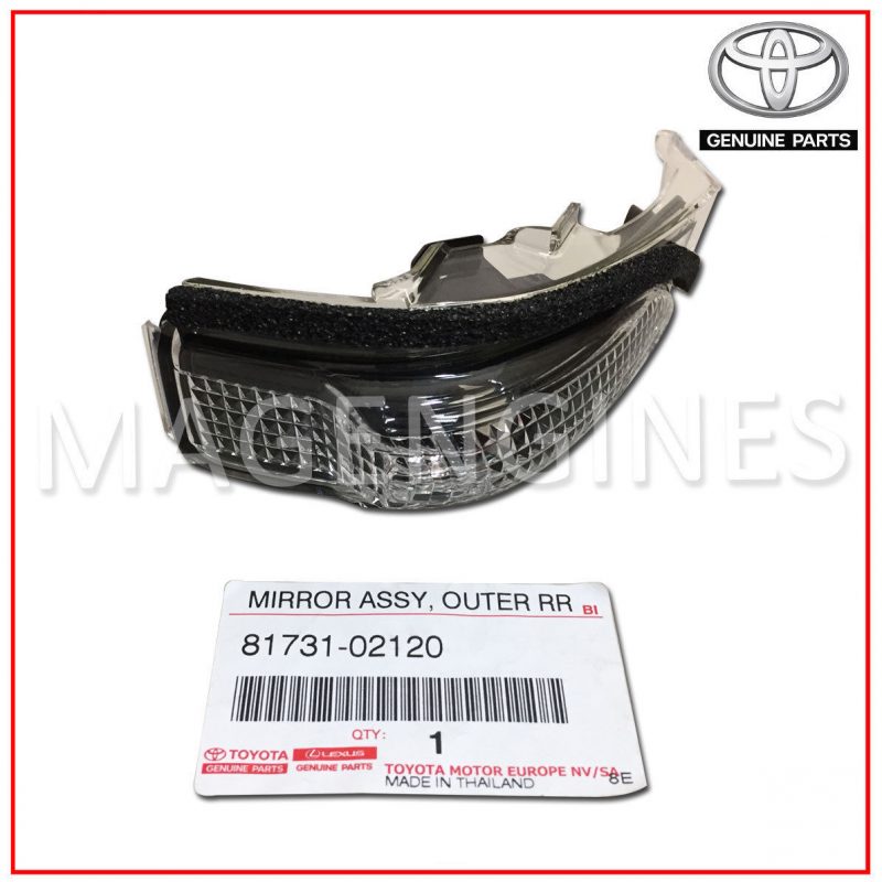 BRAND NEW TOYOTA ORIGINAL SIDE TURN SIGNAL LAMP LENS, RH