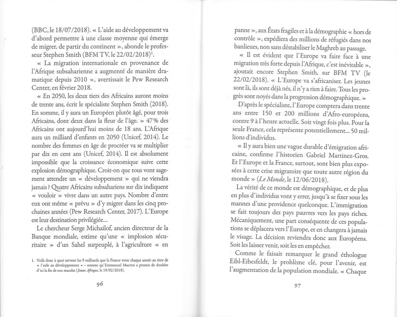école : références: Laurent Obertone, La France interdite (2018)