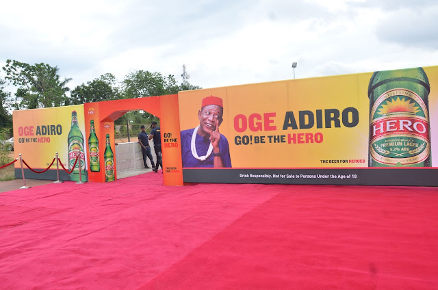 Hero lager beer wears a new cork as it is knighted