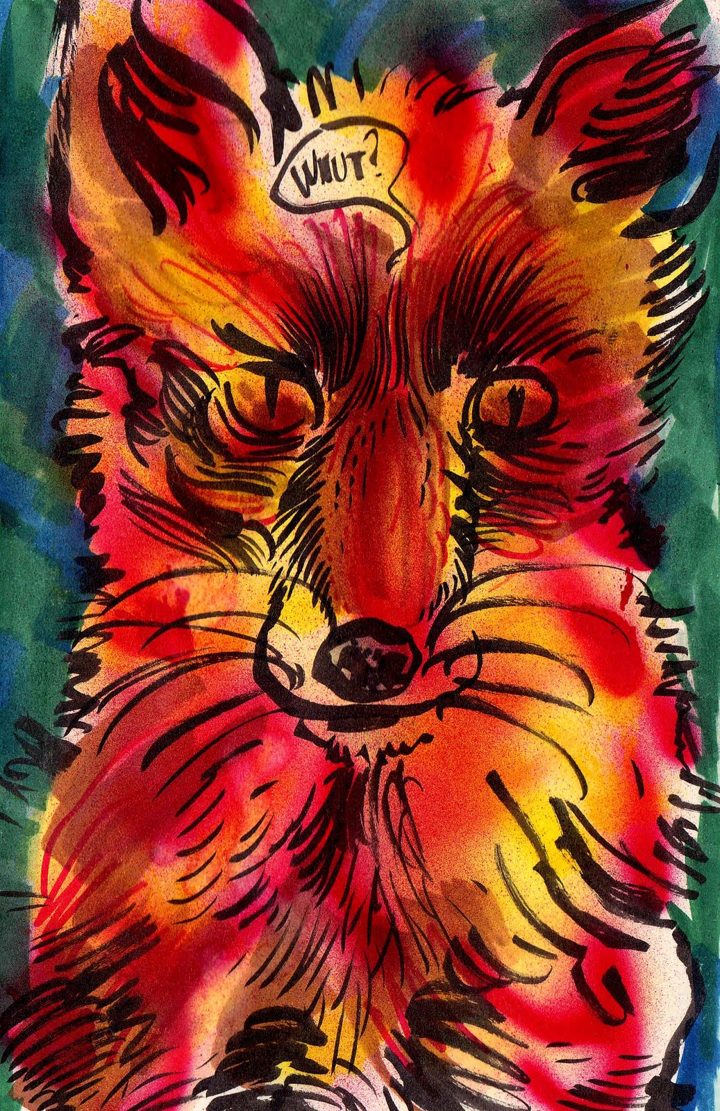 Brain Poop: Cracked Out Fox and Other Recent Doodles