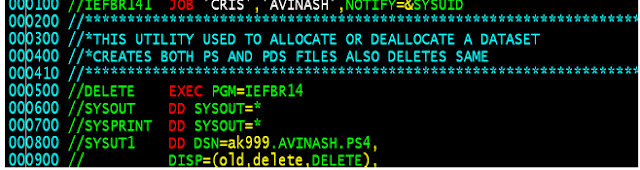 MAINFRAMES....: IEFBR14 utility