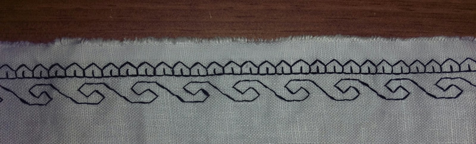 Tudor Blackwork Embroidery: Partlet with Embroidery on the Collar