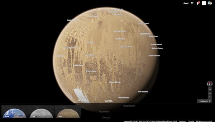 AYUDA EN LA WEB: Explora Marte y la Luna con Google Maps