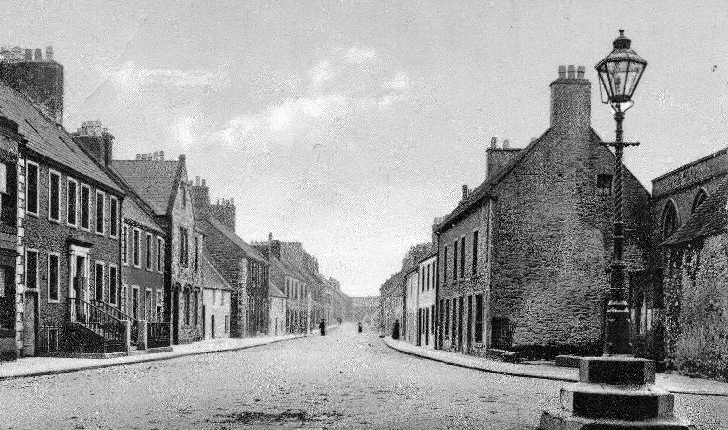 Tour Scotland: Old Photograph High Street Kirkcudbright Scotland