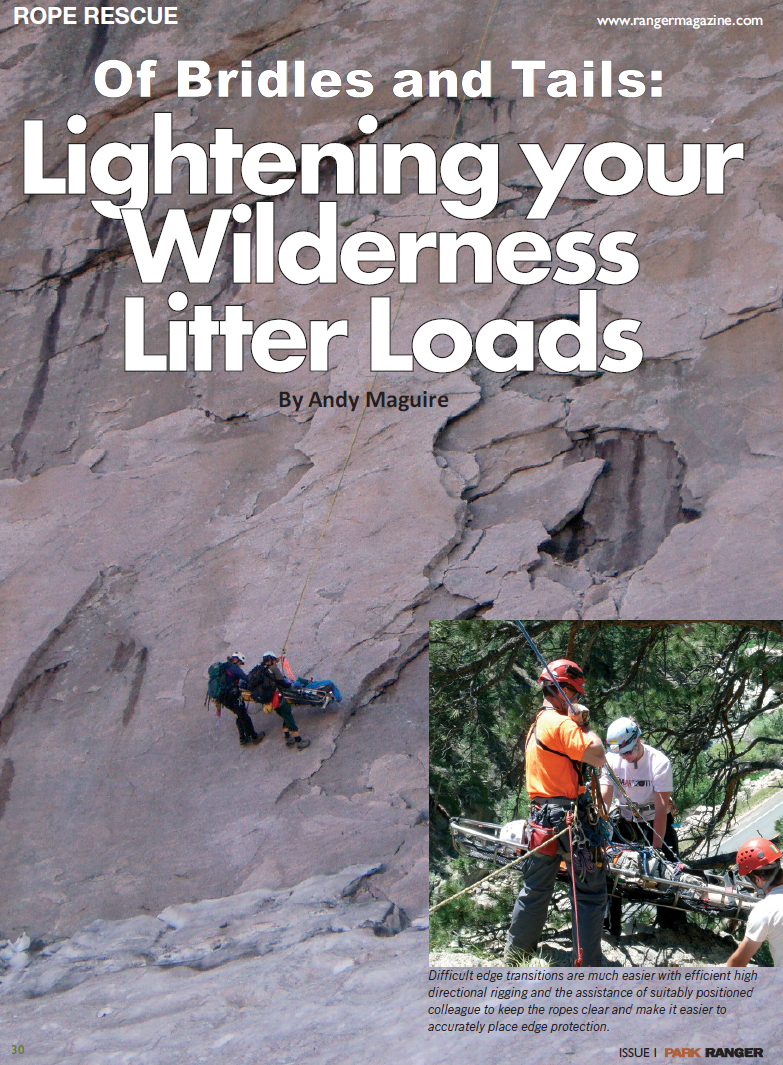 The Spec Ops Blog: Rope Rescue: How to lighten your wilderness litter ...
