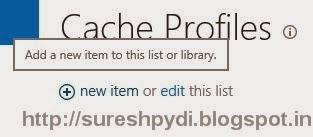 Cache profiles in SharePoint - Things to share