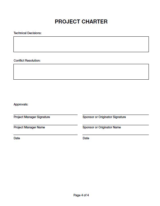 Project Management : Project Charter sample document : Sample-2