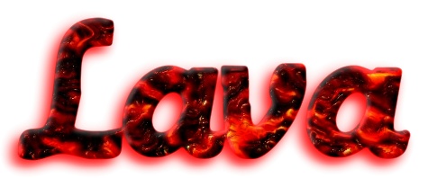 Text Effect Tutorials: A realistic lava logo text effect