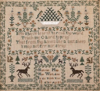 N e e d l e p r i n t: Snap - Twin Samplers at Auction