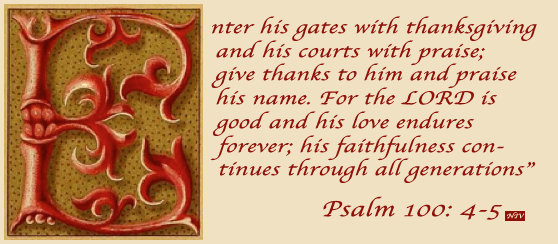Psalm 100: 4-5 | Christian Clip Art Review