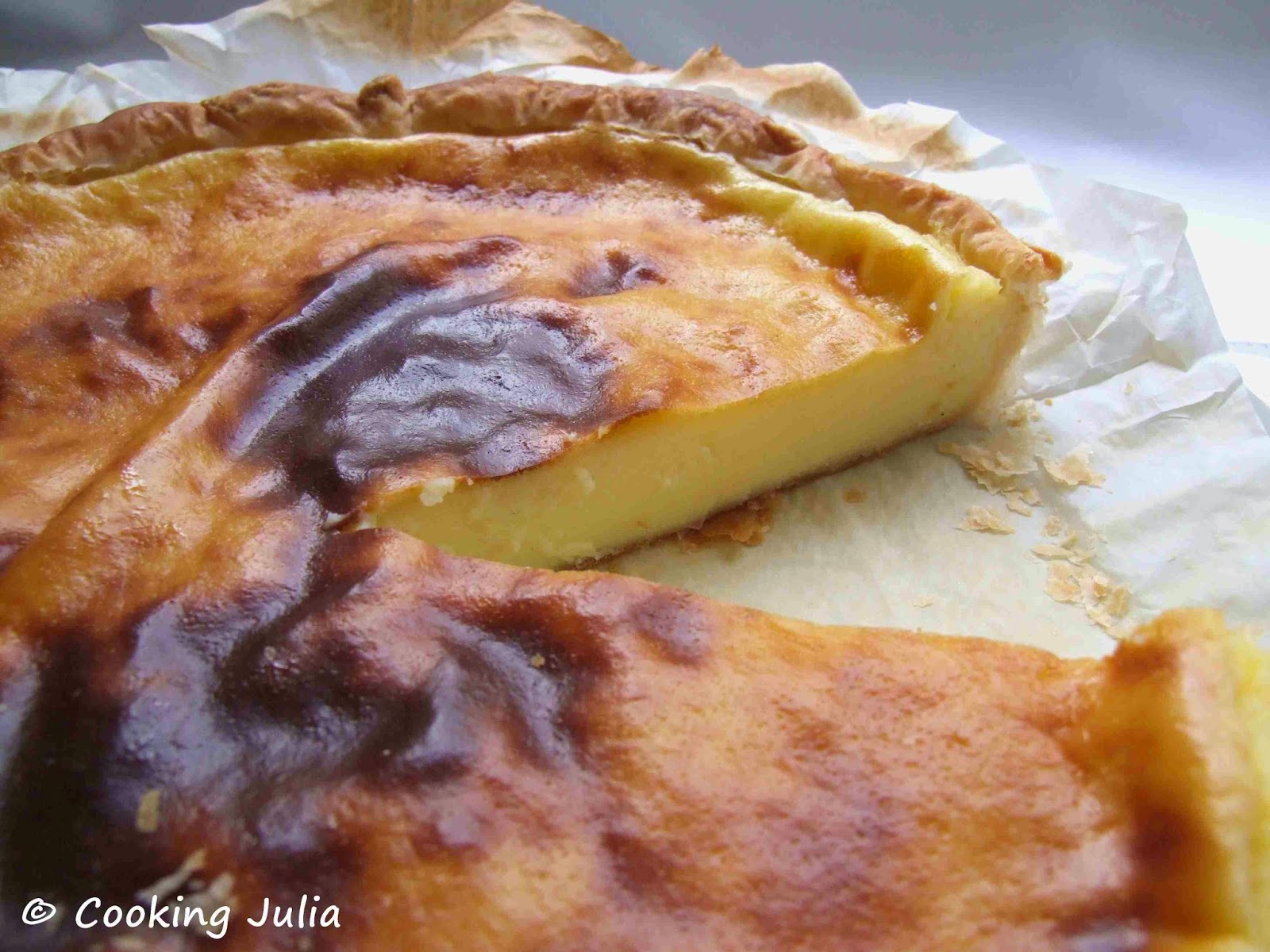 COOKING JULIA : TARTE AU FLAN