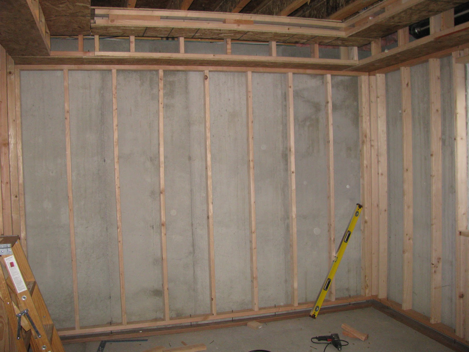 Basement project: Guest room with fancy recessed ceiling