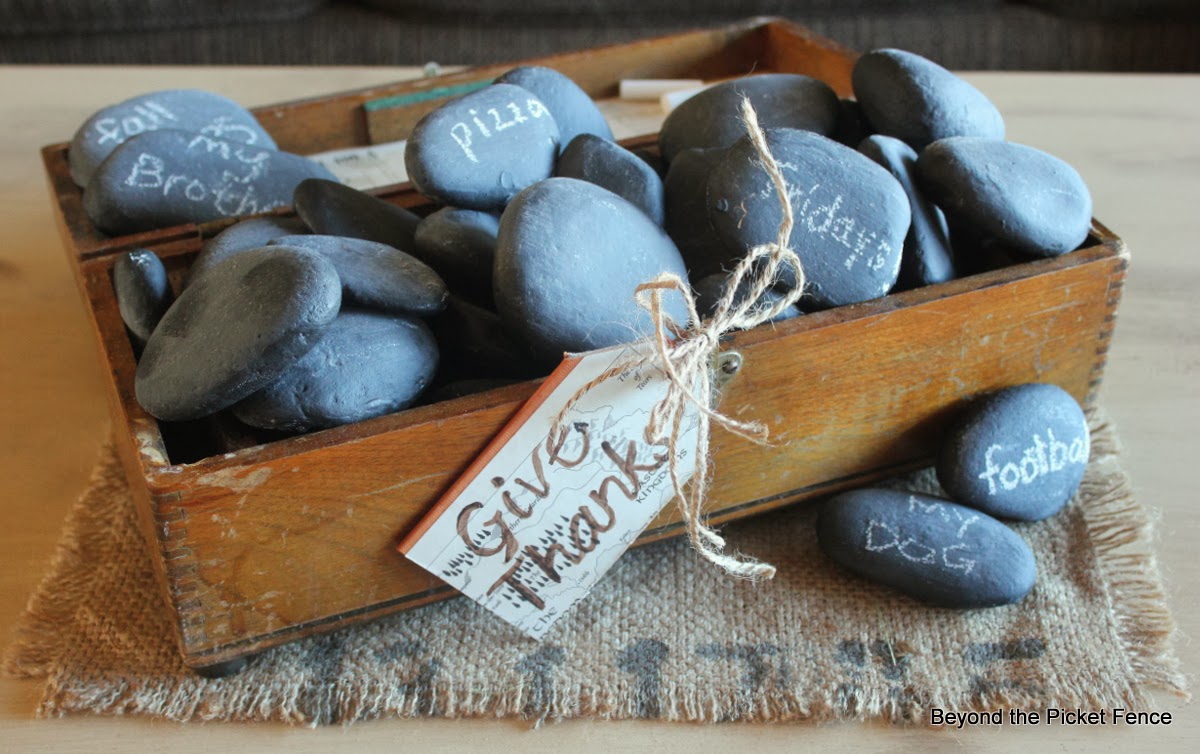 Beyond The Picket Fence: Giving Thanks Rocks