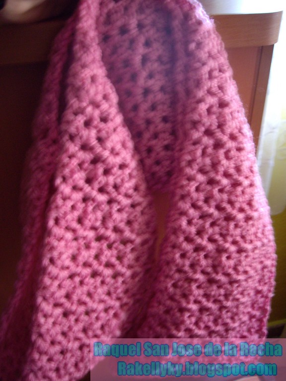 Rakellyky: Bufanda cerrada en rosa chicle