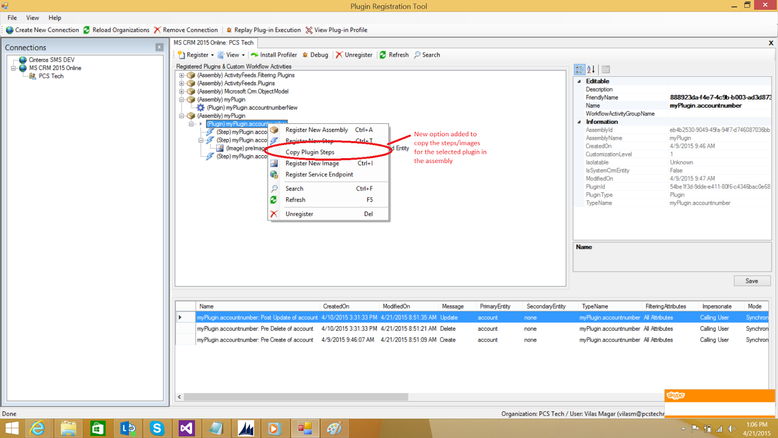 Microsoft CRM World: Copy and Paste Plugin Steps and Images from One ...