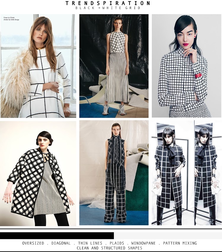 TRENDSPIRATION // BLACK + WHITE GRID . PRE FALL 2015 | FASHION VIGNETTE ...