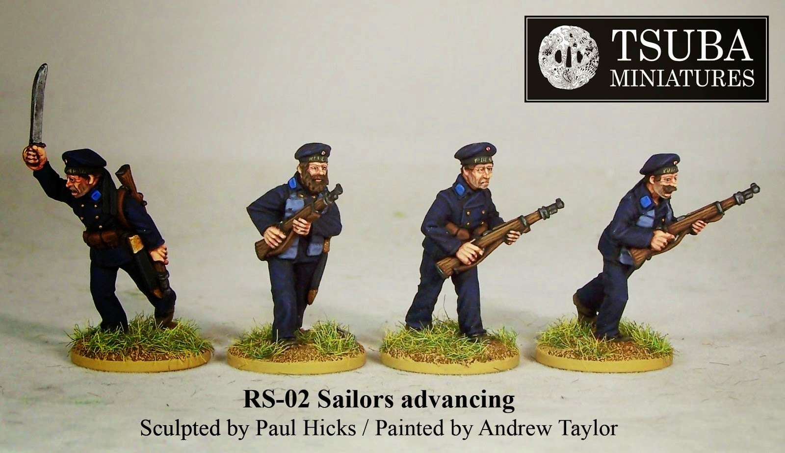Tabletop Fix: Tsuba Miniatures - Red Guard Sailors