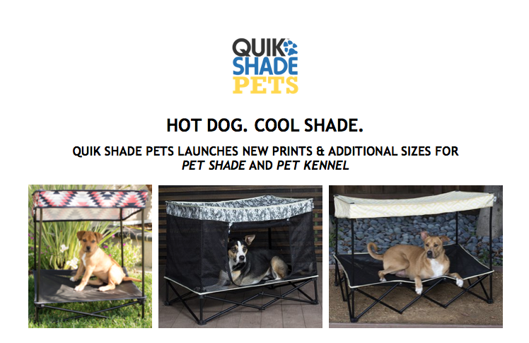 TO You: Quik Shade Pets Launches New Prints & Additional Sizes For Pet ...