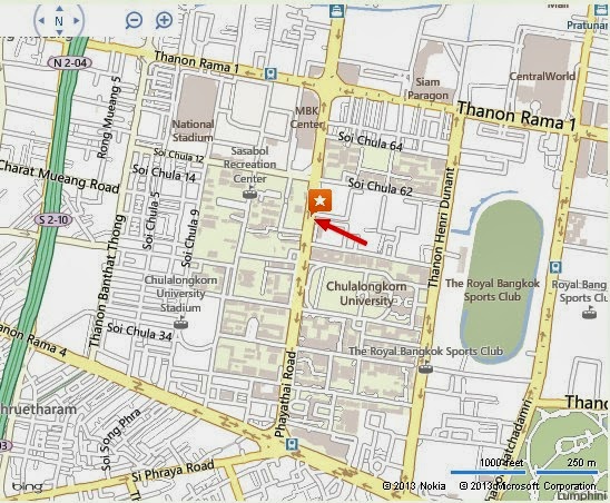 Detail Chamchuri Square Bangkok Location Map | About BTS Bangkok ...